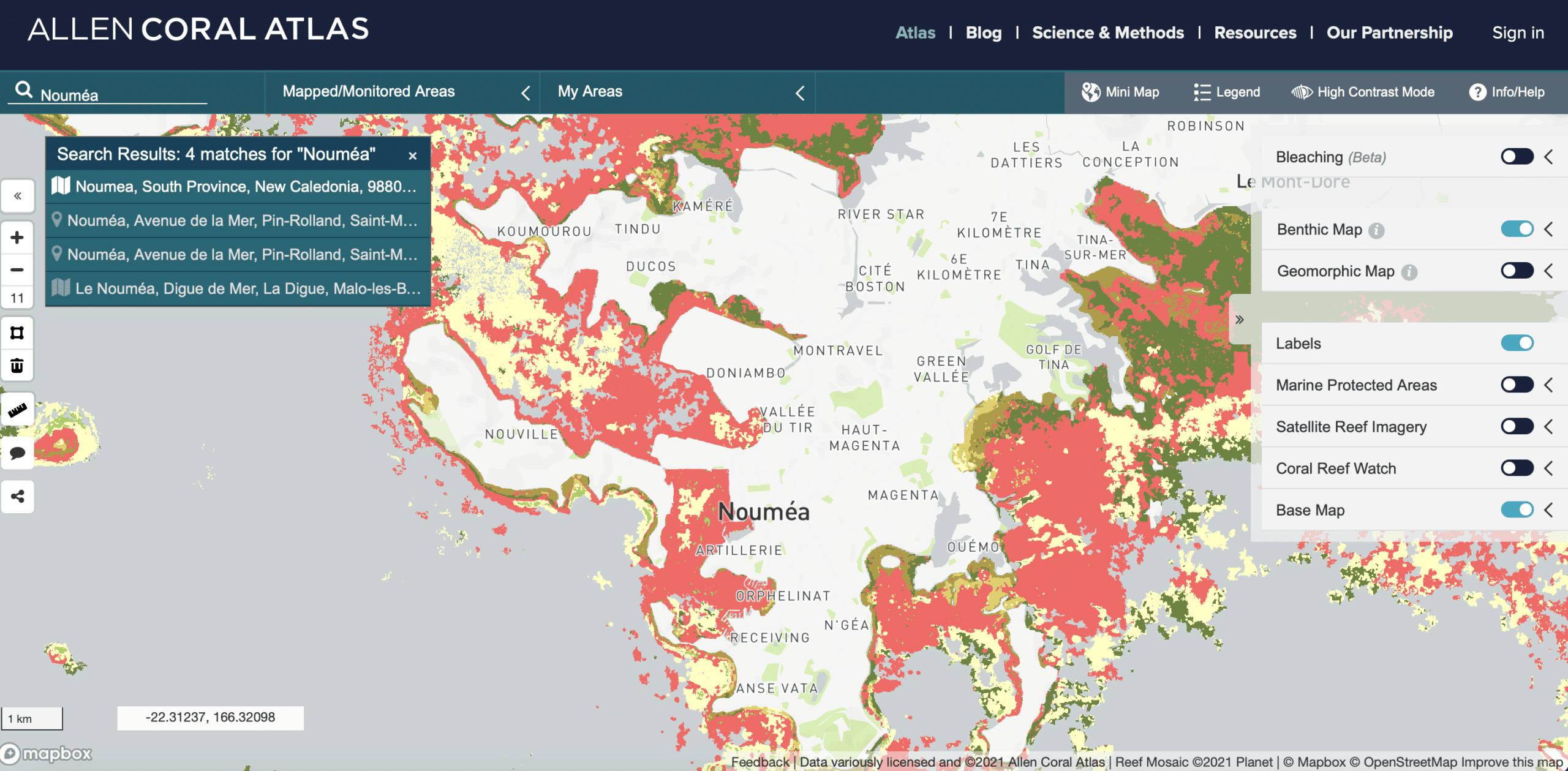 Allen Coral Atlas : la carte haute résolution des récifs coralliens ...